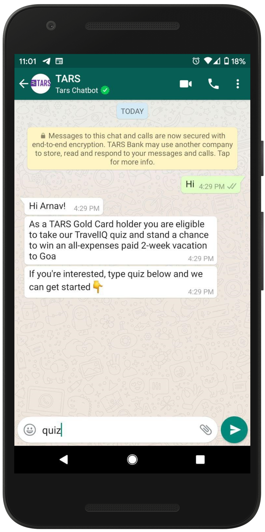 How To Conduct User Engagement Quizzes Through A WhatsApp Chatbot ...