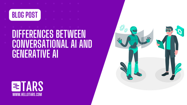 Differences between Conversational AI and Generative AI - Tars Blog Differences between Conversational AI and Generative AI - Tars Blog