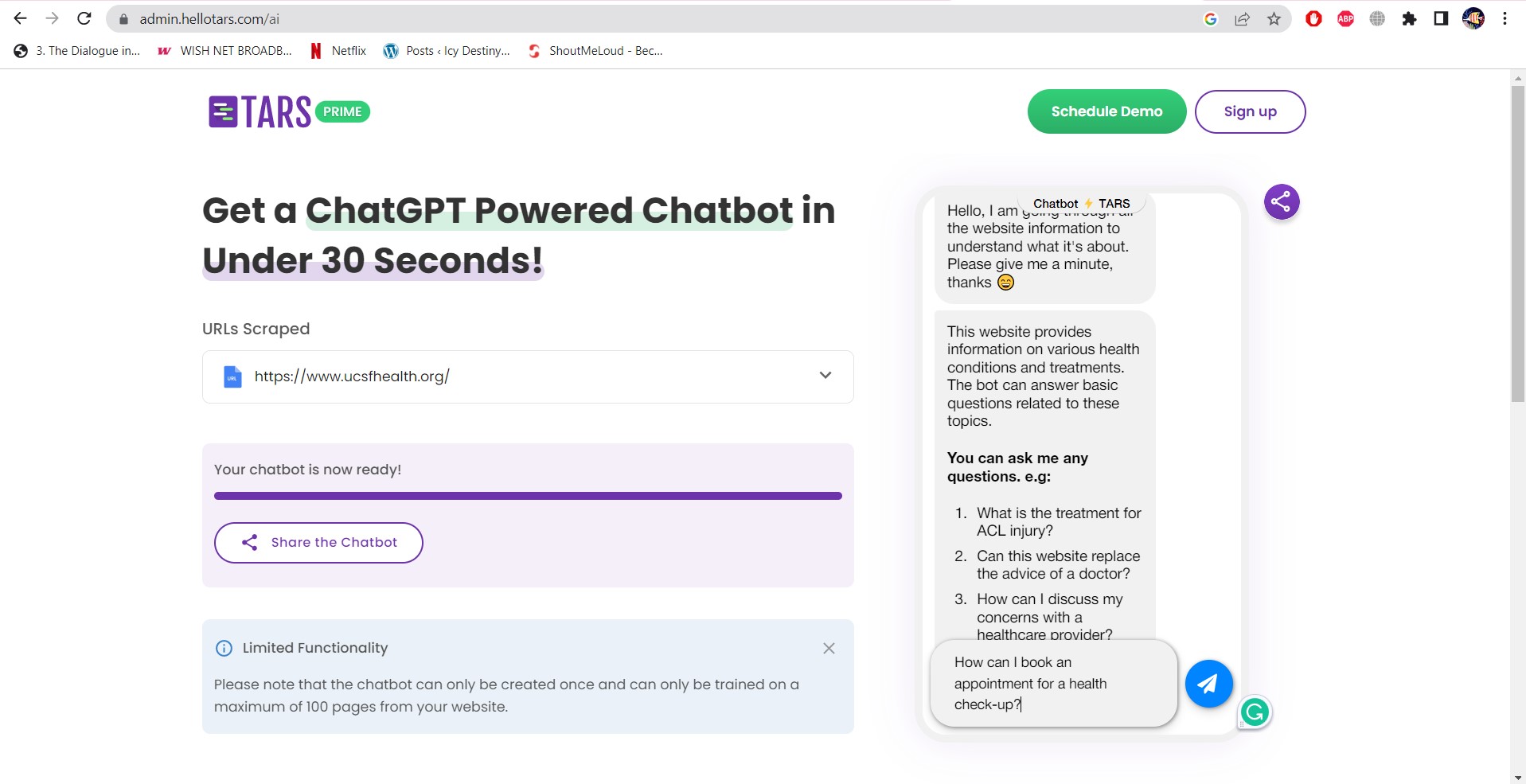 Introducing Tars Prime: Build Your Own ChatGPT-Powered AI Chatbot ...
