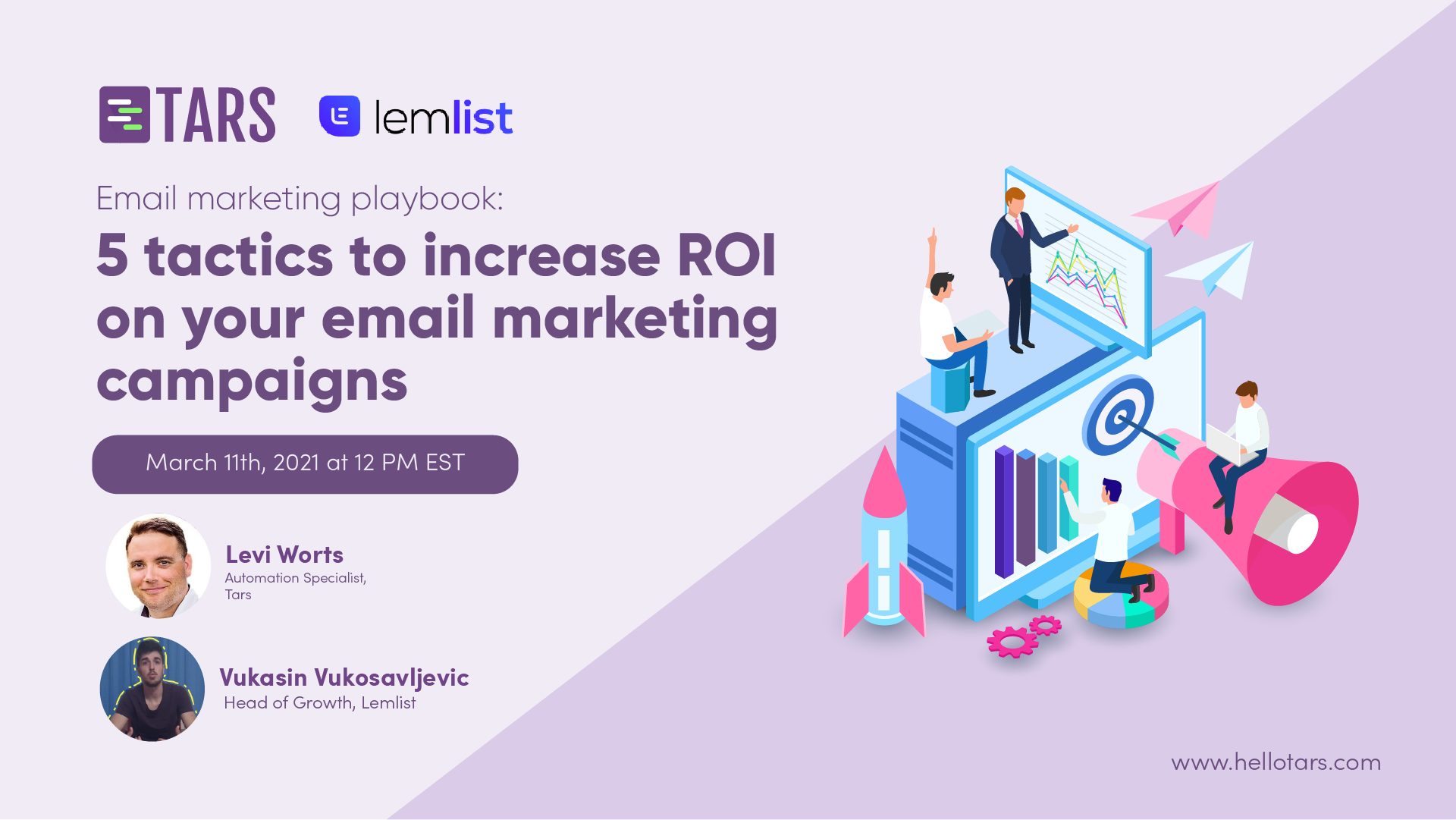 Increase ROI of your email marketing campaigns - Tars and lemlist webinar